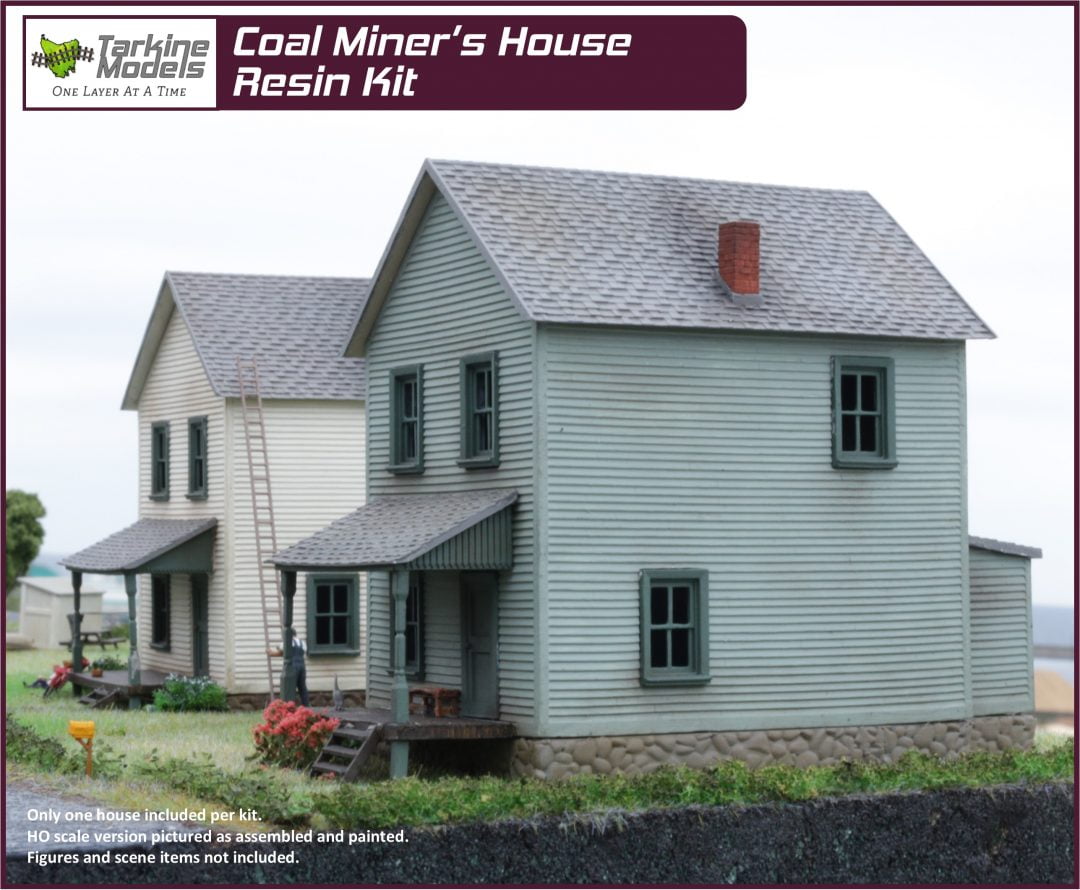 HO Scale – Coal Miner’s House (Resin Kit) | Tarkine Models